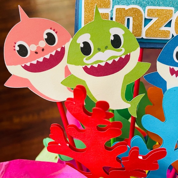 Party Supplies | Baby Shark Centerpieces Cut Outs | Poshmark